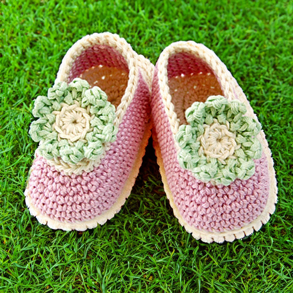 Daisy Cute Slippers – MON CROCHET