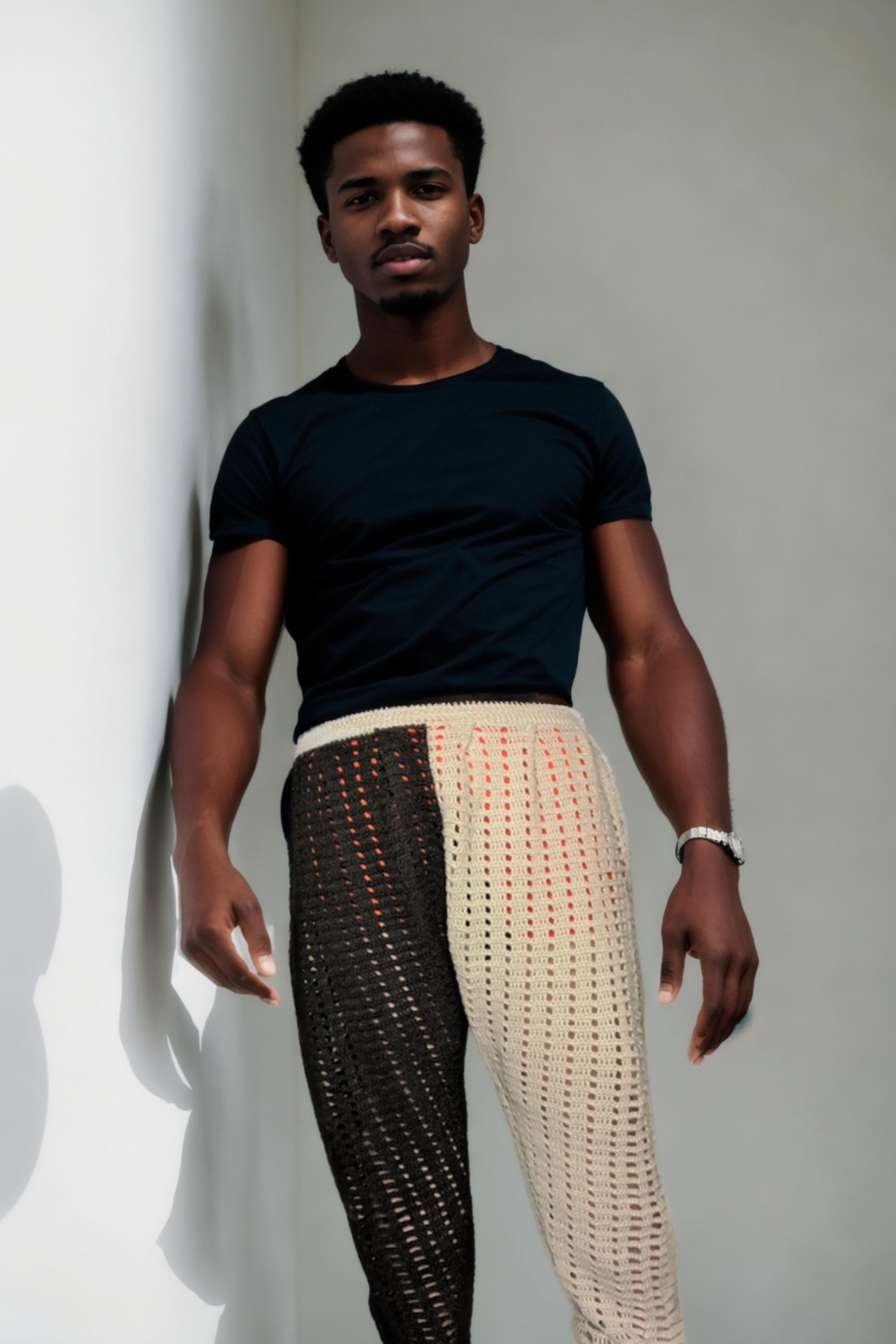 Dual-Tone Colorblock Pants – MON CROCHET