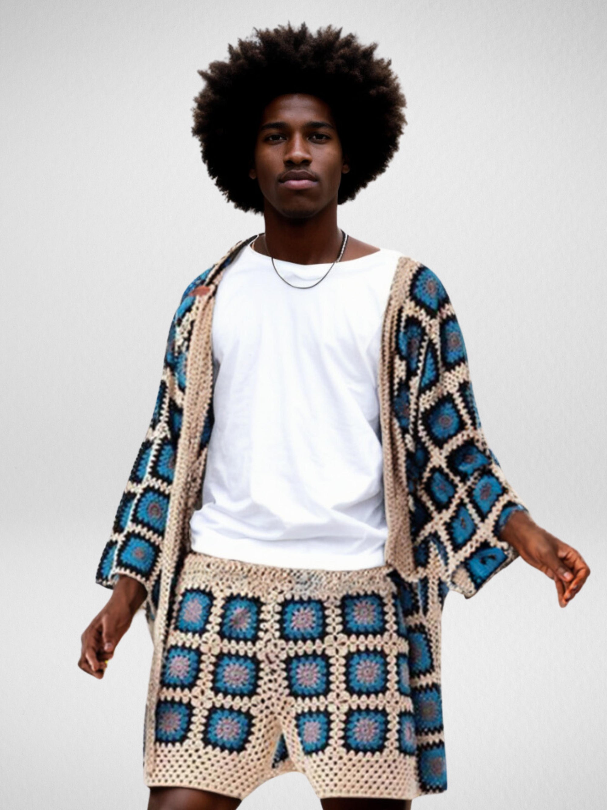 Ocean Hues Granny Square Two-Piece Outfit – MON CROCHET